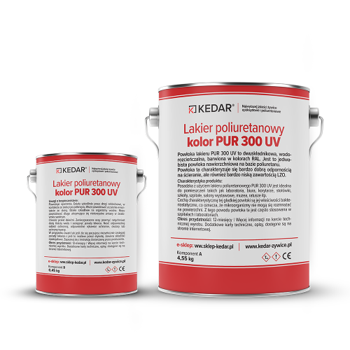 Lakier kolor PUR 300 UV | 1 kg KEDAR